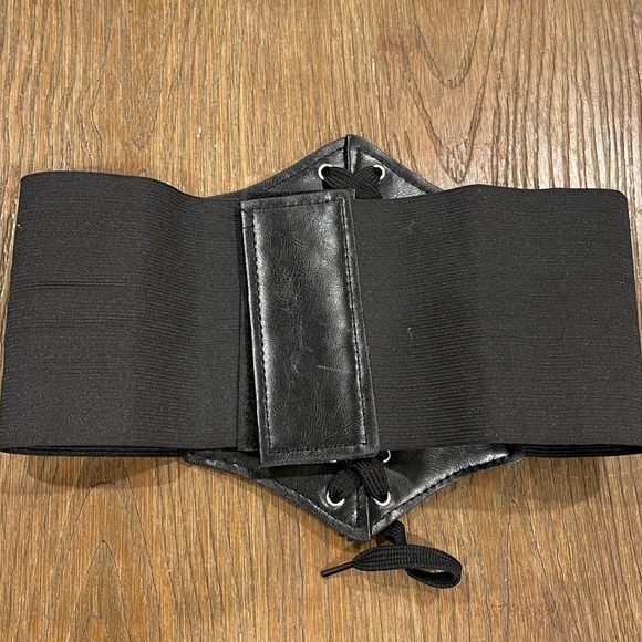 Boutique | Accessories | Faux Leather Laceup Corset Waist Belt Goth ...